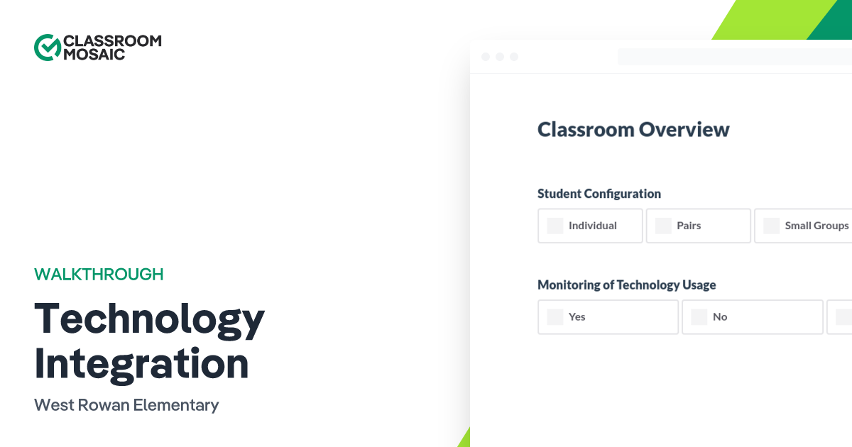 Technology Integration | Teacher Observation Form