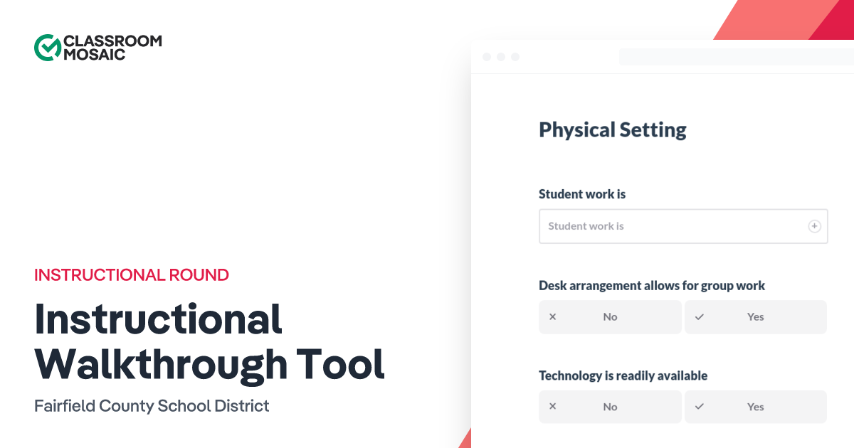 Instructional Walkthrough Tool | Teacher Observation Form