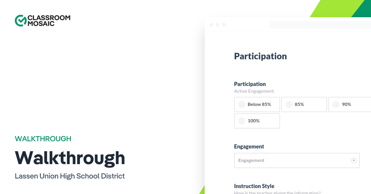 Walkthrough | Teacher Observation Form
