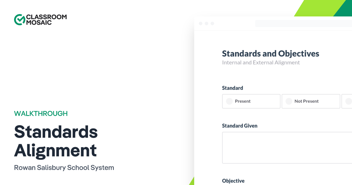 Standards Alignment | Teacher Observation Form