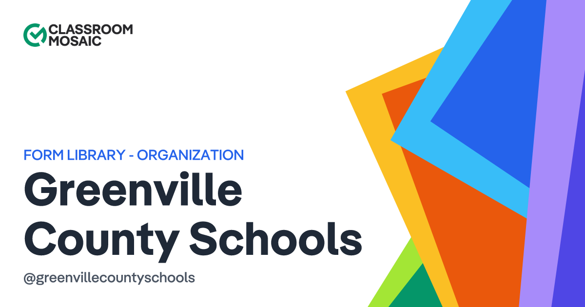 Greenville County Schools's Teacher Observation Forms