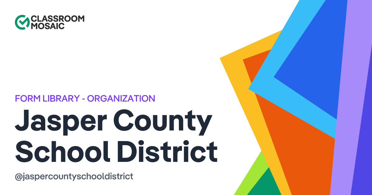 Jasper County School District's Teacher Observation Forms