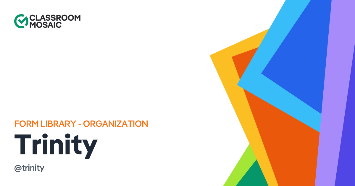 Trinity's Teacher Observation Forms