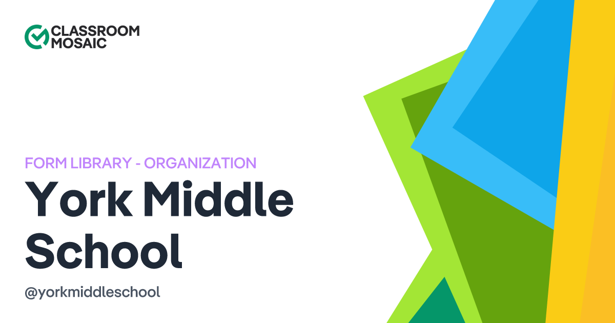 York Middle School's Teacher Observation Forms