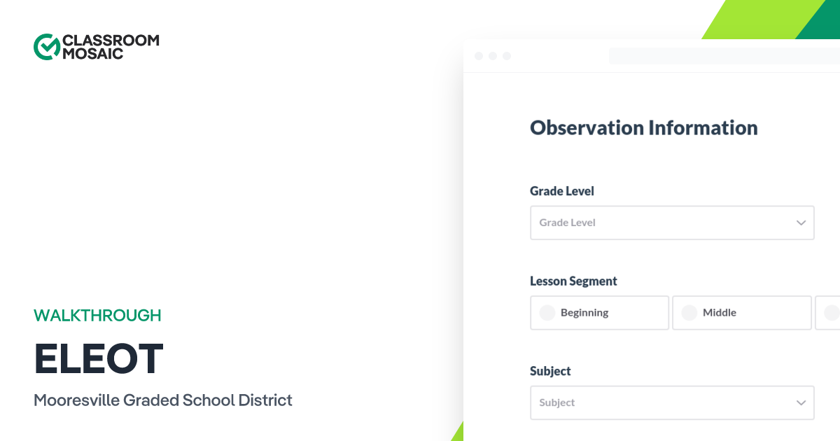 ELEOT | Teacher Observation Form