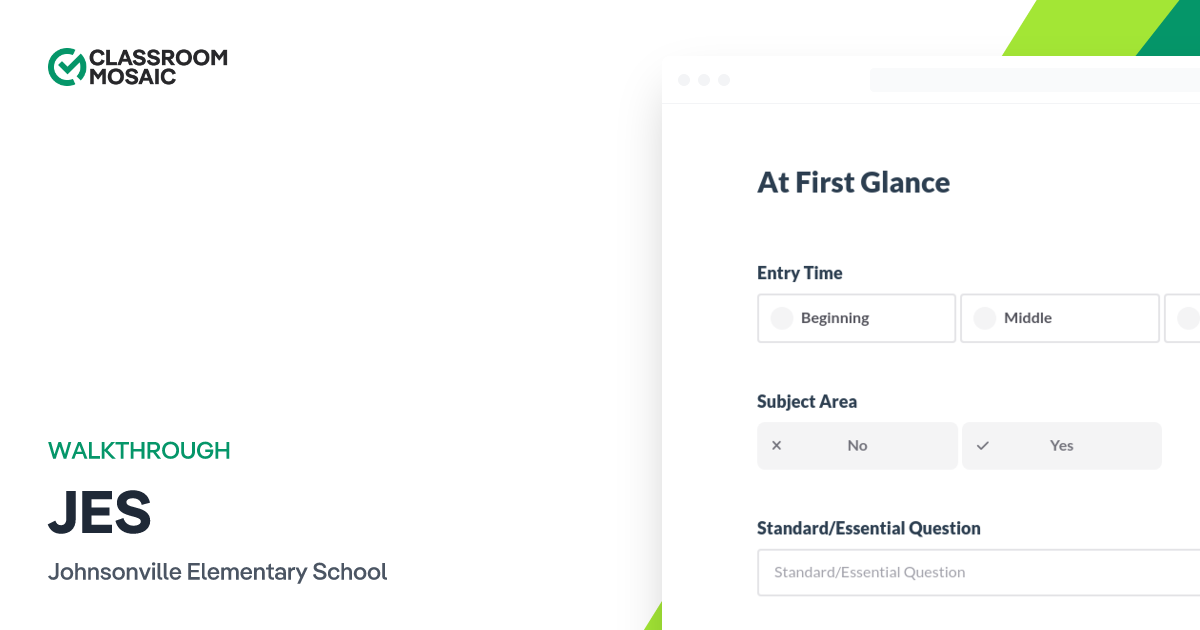 JES | Teacher Observation Form